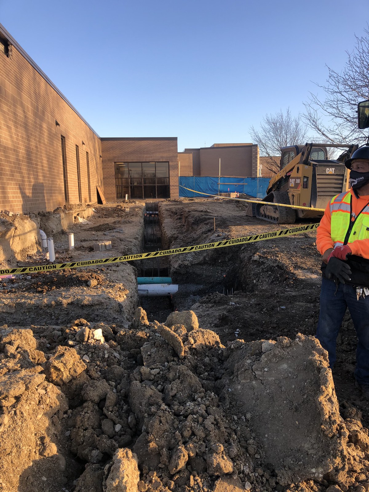 Blue Valley High School Footing Excavation – Parrish & Sons Construction